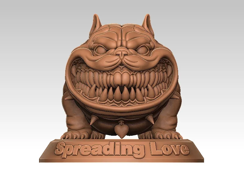 Smiling bulldog - Free 3D Print Model - MakerWorld