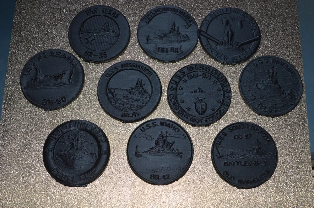 battleship patch collection #4 by 47 MakerWorld: Download Free 3D Models