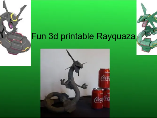 Rayquaza - Free 3D Print Model - MakerWorld