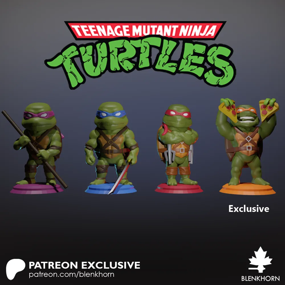Les Tortues Ninja - Double Bit - Modèle d'Impression 3D Gratuit ...