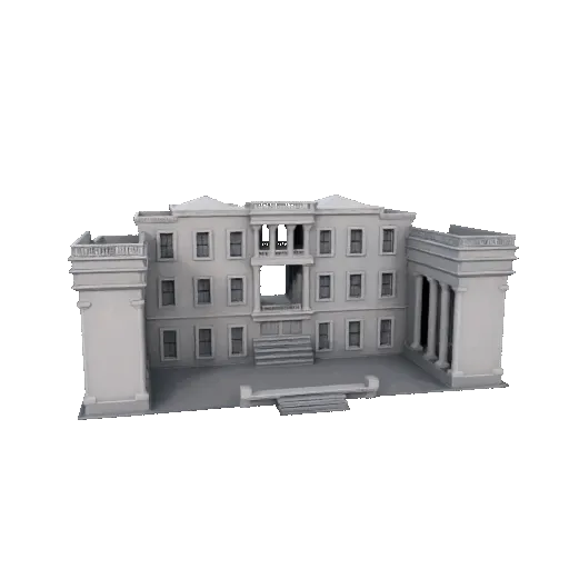 Arcos Monumentais e Edifícios de Templos no Estilo Romano - Modelo ...