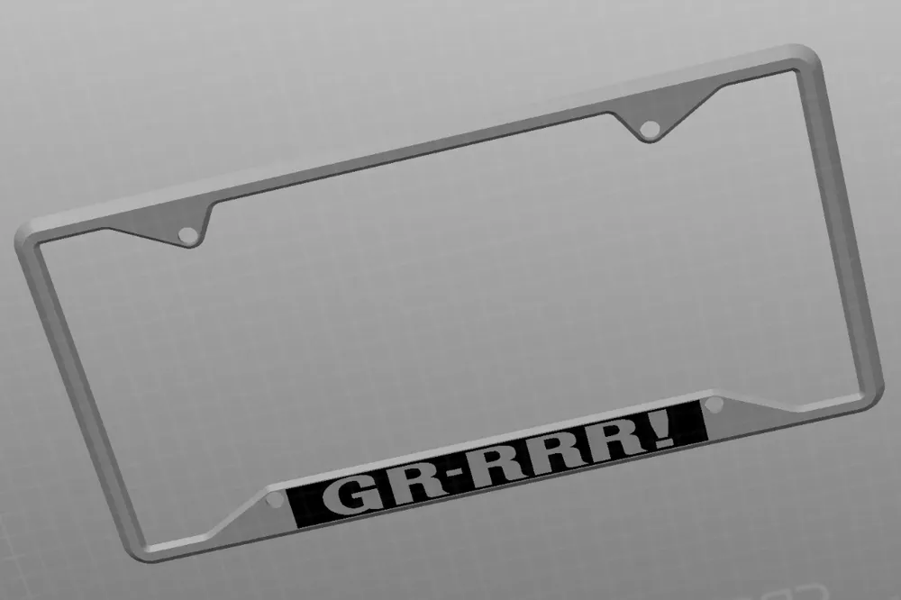GR-RRR! - GTO License Plate Frame by gleonard3 MakerWorld: Download ...