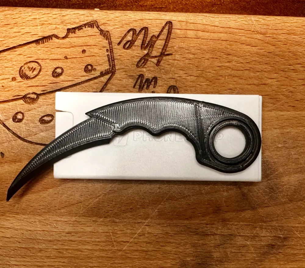 fidget karambit with blade Remixed by jd12 MakerWorld: Download Free 3D ...