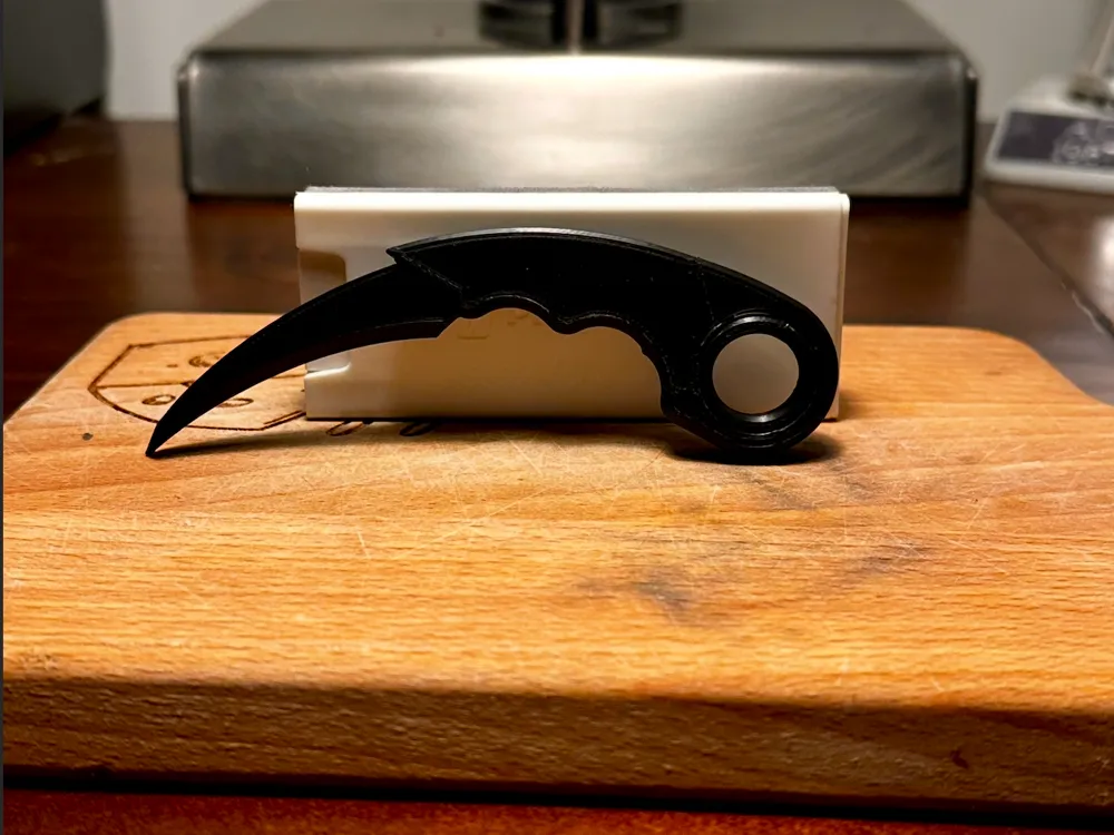 fidget karambit with blade Remixed by jd12 MakerWorld: Download Free 3D ...