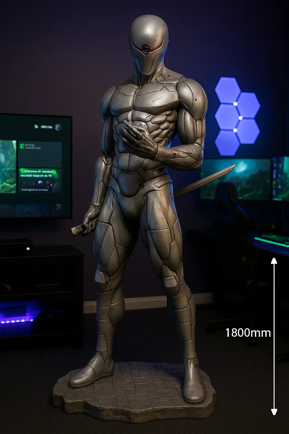 等身大グレイ・フォックス（サイボーグ忍者）メタルギアソリッド 作成者： Ryan @ TheMajinLab MakerWorld：無料3Dモデルをダウンロード