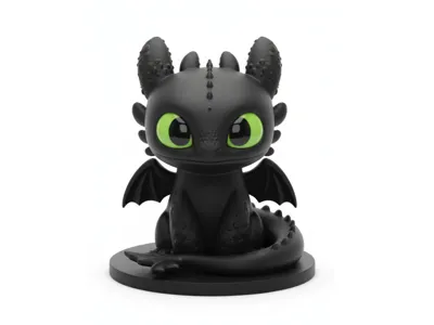 Toothless 01 - How To Train Your Dragon - Free 3D Print Model - MakerWorld