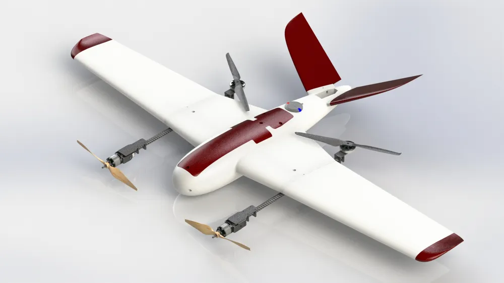 UAV Fixed Wing VTOL Remixed by user_3388280156 MakerWorld: Download ...