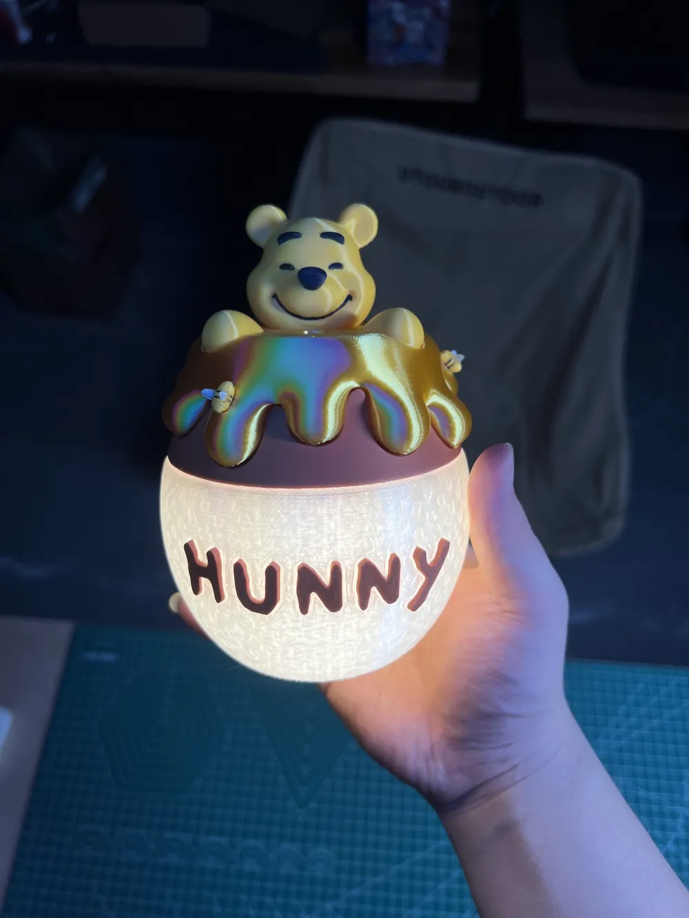 HUNNY~Winnie the Pooh Magnetic Storage Surprise Night Light (AMS not ...