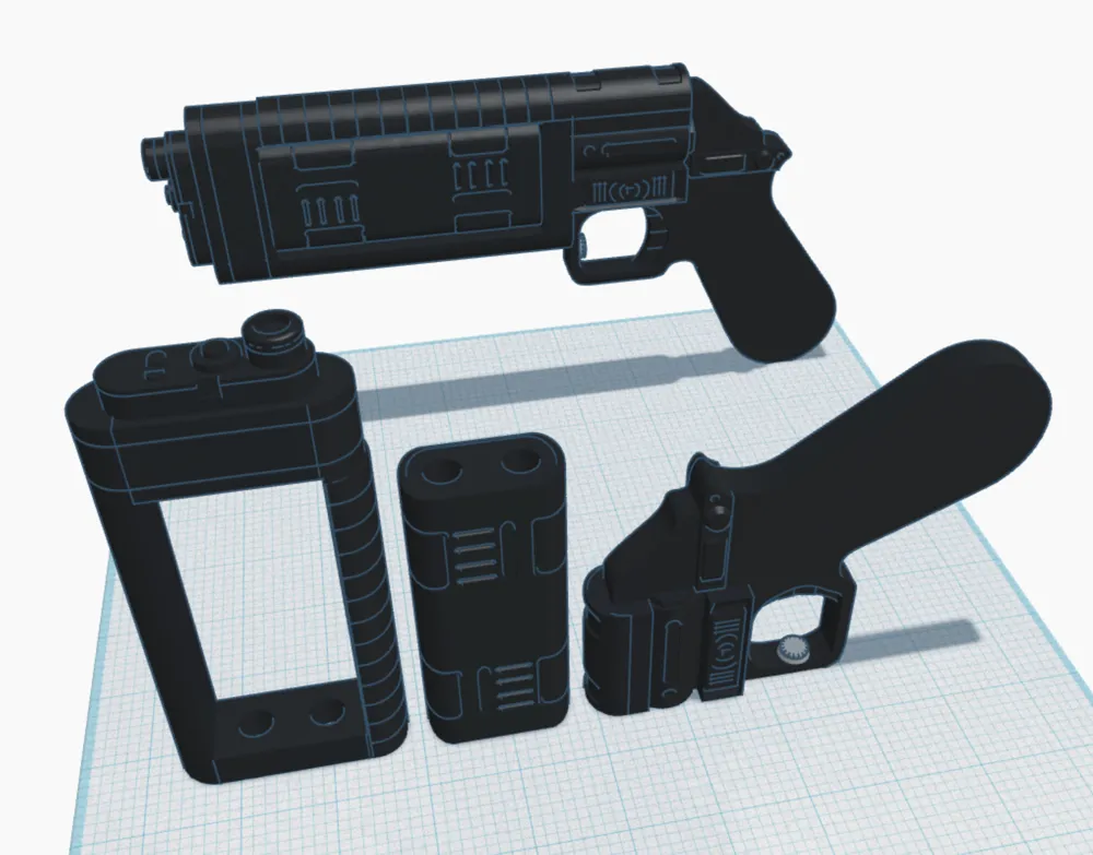 Cassian's Bryar Blaster Pistol Andor Season 2 - Free 3D Print Model ...