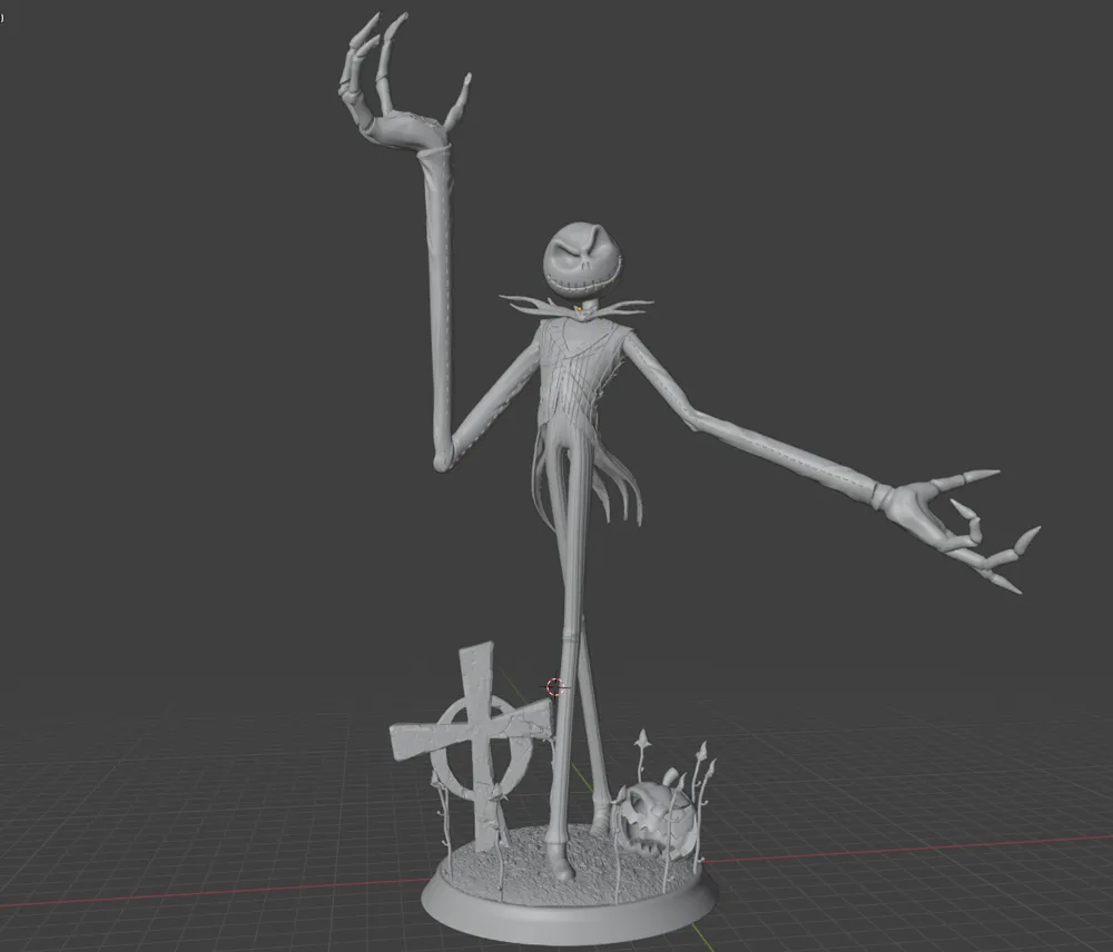 Life Size Jack Skellington Halloween Edition - Free 3D Print Model ...