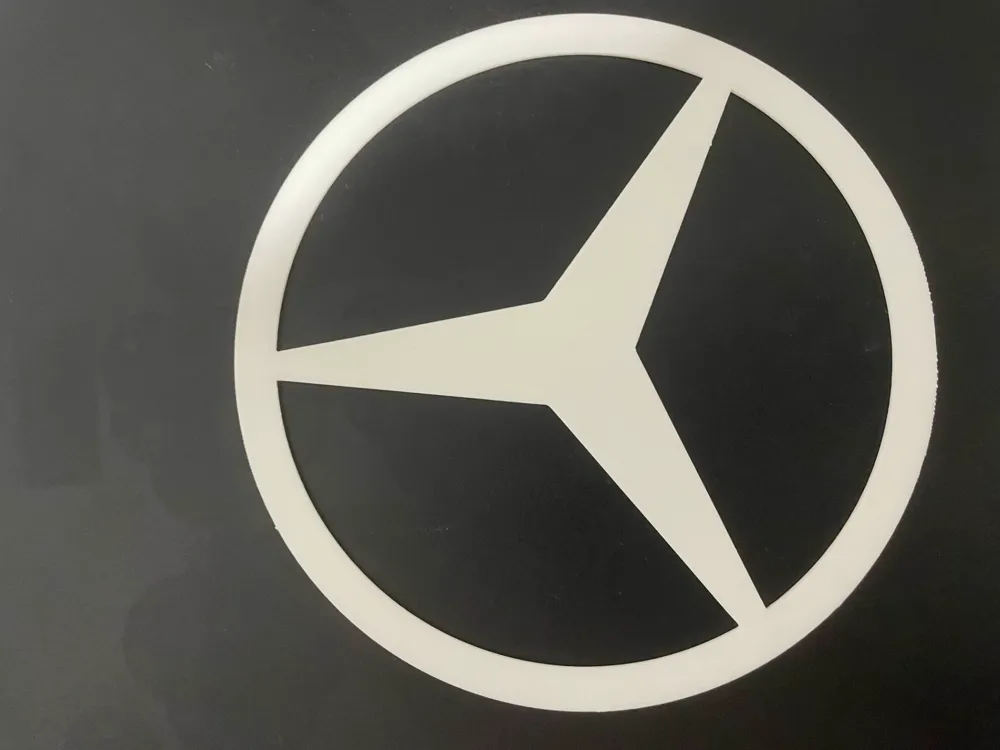Mercedes-Benz Logo (340 mm & 220 mm) - Free 3D Print Model - MakerWorld