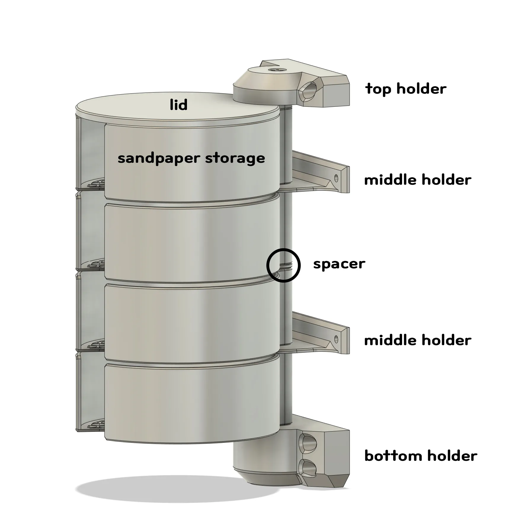 Most Versatile & Modular Sandpaper Storage System - Free 3D Print Model ...