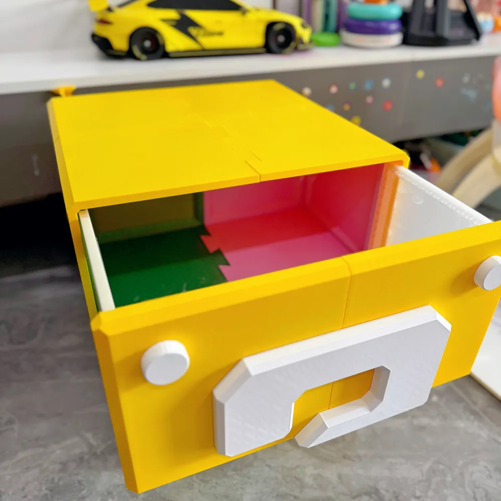 Super Mario Question Block Nightstand - Free 3D Print Model - MakerWorld