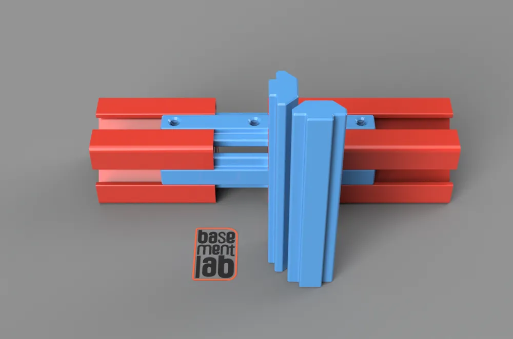 3030 T-Slot Nut Connector 80mm (M4 Thread / Blank) - Free 3D Print ...