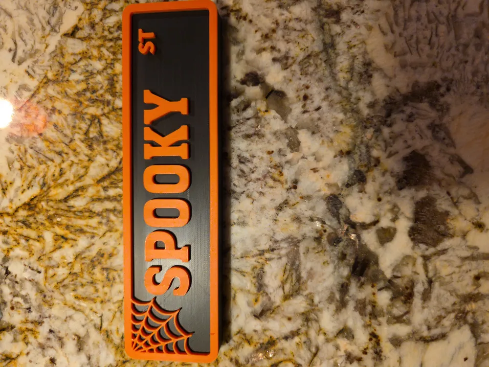 Spooky Street Sign by Middleworks MakerWorld: Download Free 3D Models