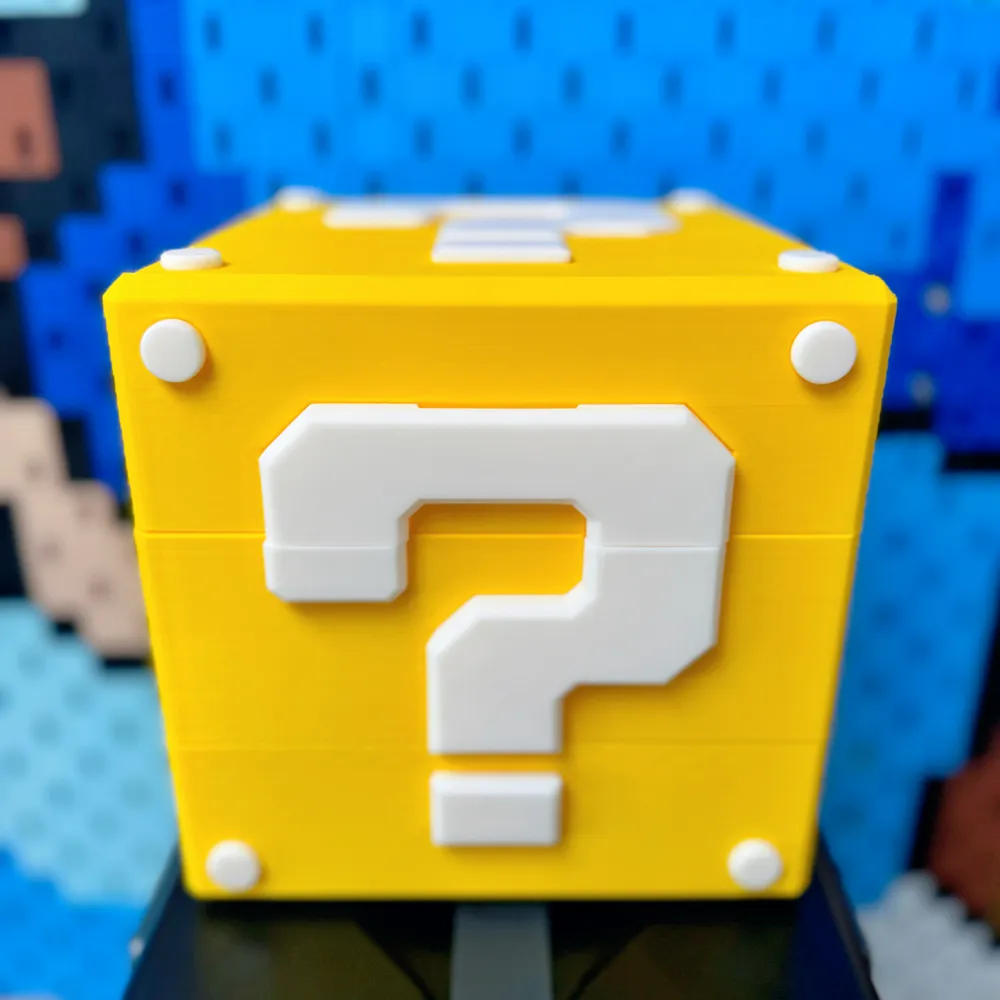 Mario Super Mario Question Mark Block Storage Box - 3-layer drawer ...