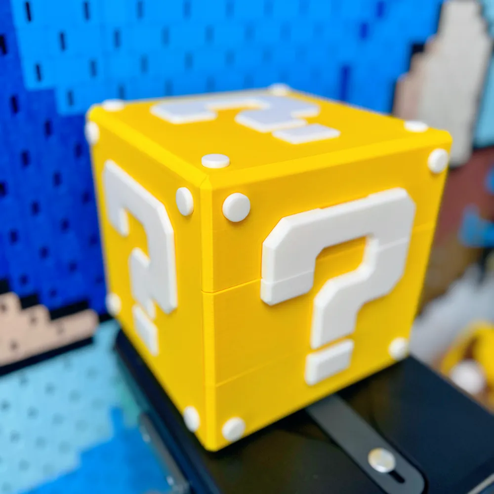 Mario Super Mario caja de almacenamiento de bloque de interrogación - 3 ...