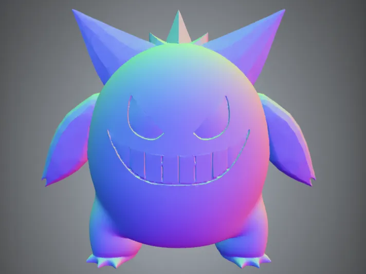 gengar fan art pokemon - Free 3D Print Model - MakerWorld