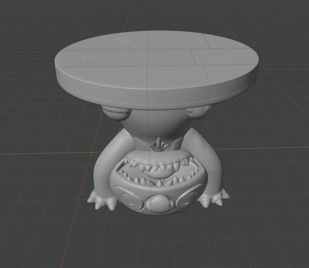 Life Size Cute Stitch Bedside Living Room Table - Free 3D Print Model ...