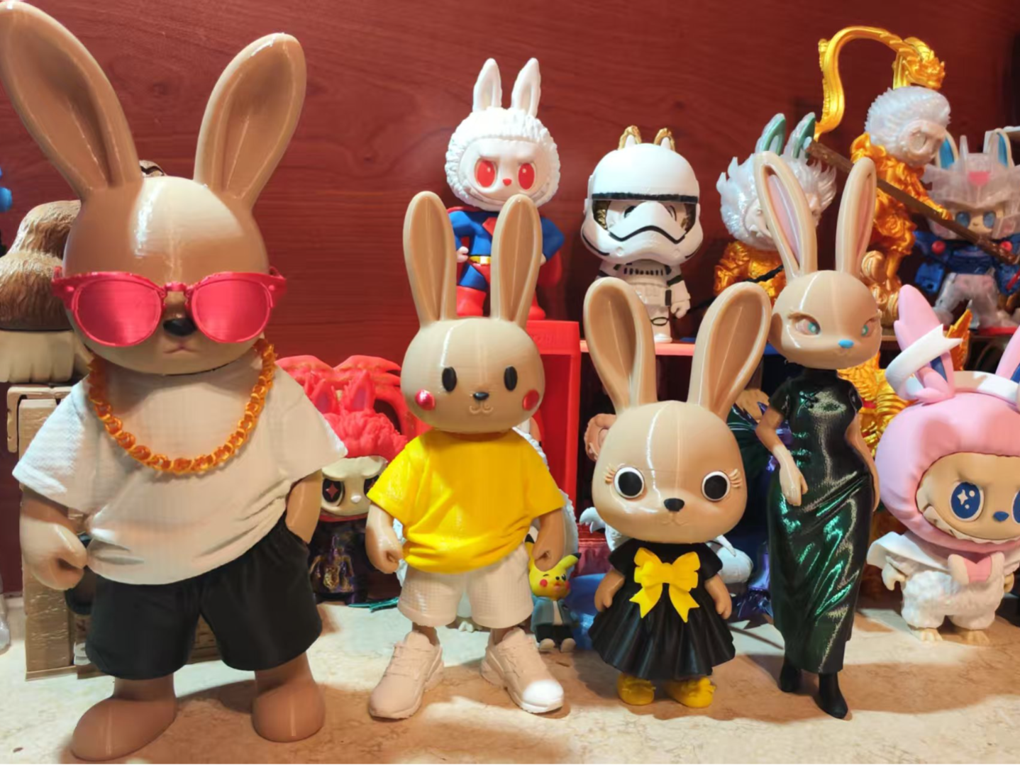 Fashion Rabbit Family - Mrs. Rabbit by pandabear MakerWorld: Download ...