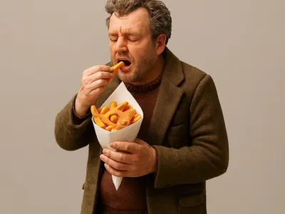 man eating fries by raf MakerWorld: Download Free 3D Models