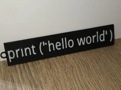 Python 程序员钥匙扣 来自 Tymuls MakerWorld：免费下载 3D 模型