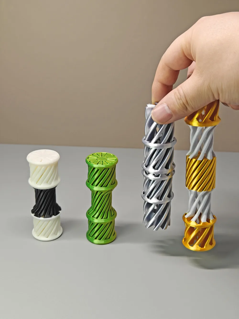 Continuous Spiraling Rod Print in Place Fidget Toy TD1 Circular Rod ...