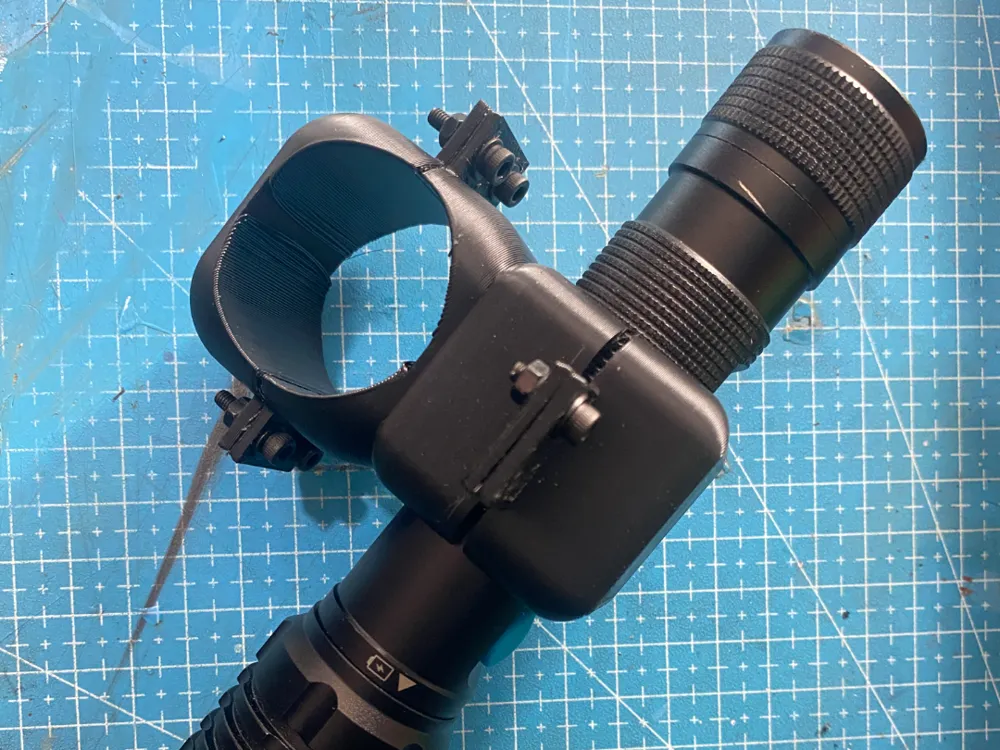 35mm Handlebar torch mount. - Free 3D Print Model - MakerWorld
