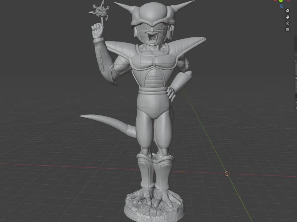 Life-Size Frieza First Form 420x420x420 Cut - Free 3D Print Model ...