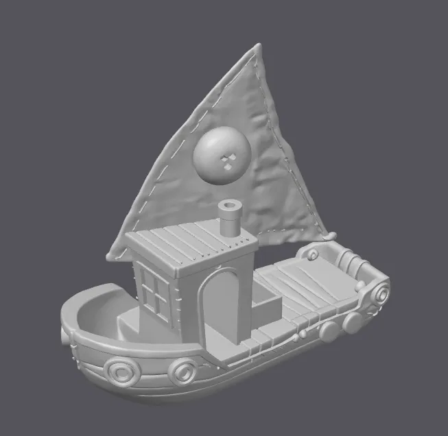 Benchy “Coraline’s Button Boat” Remixed by Andypaper MakerWorld: Download Free 3D Models