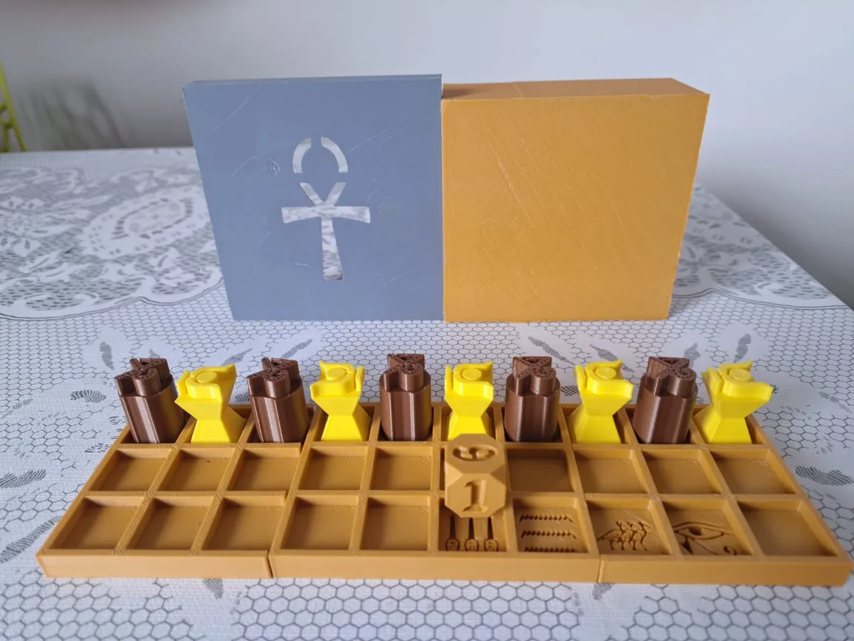Senet (Ancient Egypt Game) - Free 3D Print Model - MakerWorld