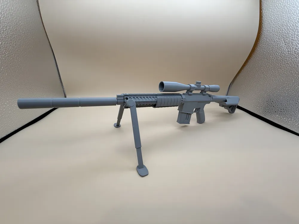 SR-25 sniper rifle by M军械库 MakerWorld: Download Free 3D Models