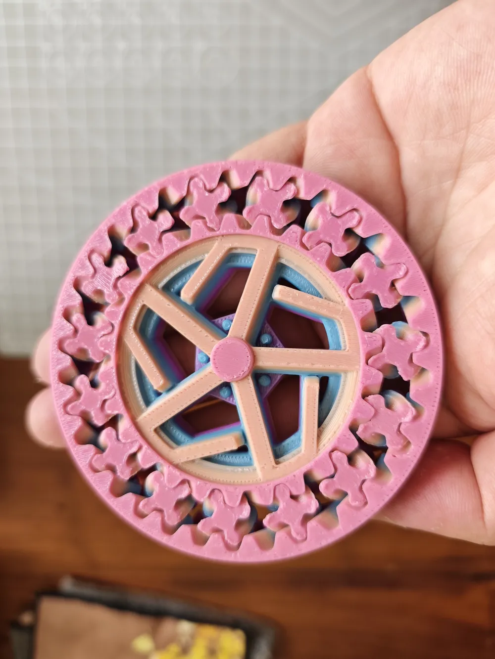 Fidget Spinner Fidget Smooth Planetary Gear Hub Wheel Print in Place ...