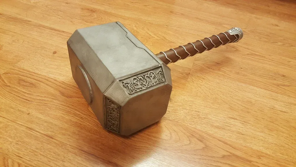 Mjolnir, Thor Hammer / Mjolnir, Thor's Hammer - Free 3D Print Model ...