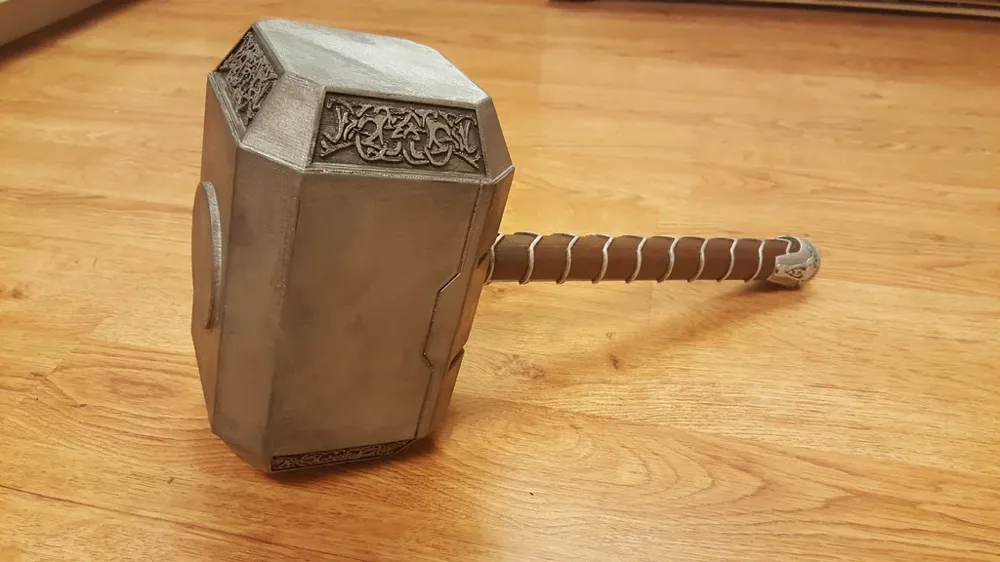 Mjolnir, Thor Hammer / Mjolnir, Thor's Hammer - Free 3D Print Model ...