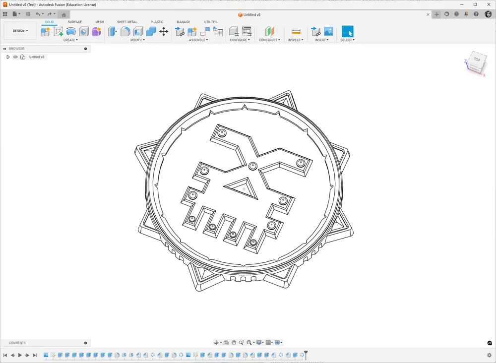 Chaos token (40mm) by Georg MakerWorld: Download Free 3D Models