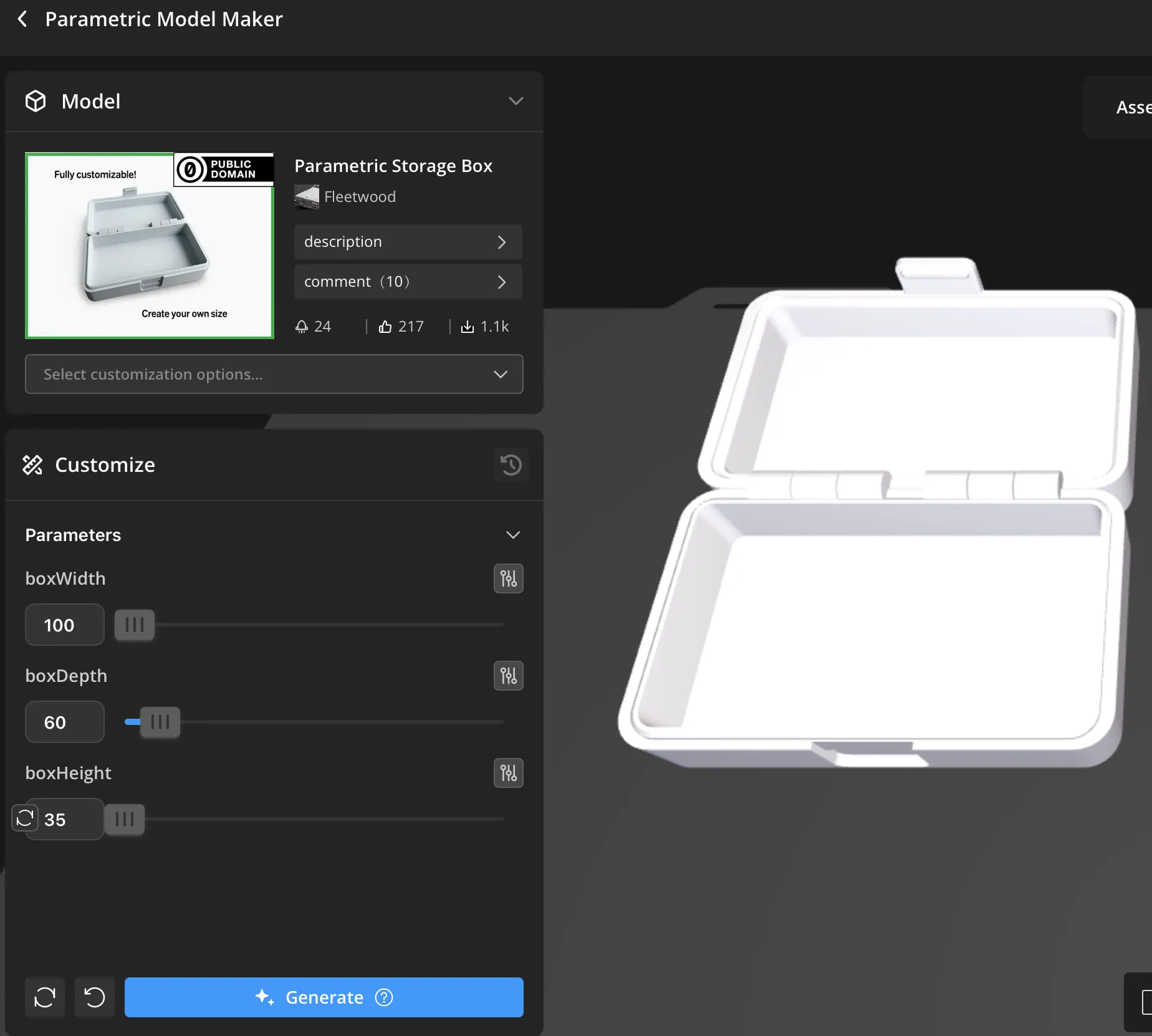 Parametric Storage Box - Free 3D Print Model - MakerWorld