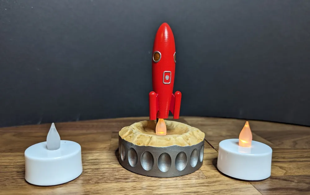 Blast Off! The electric tea light rocket by DrKronos MakerWorld ...