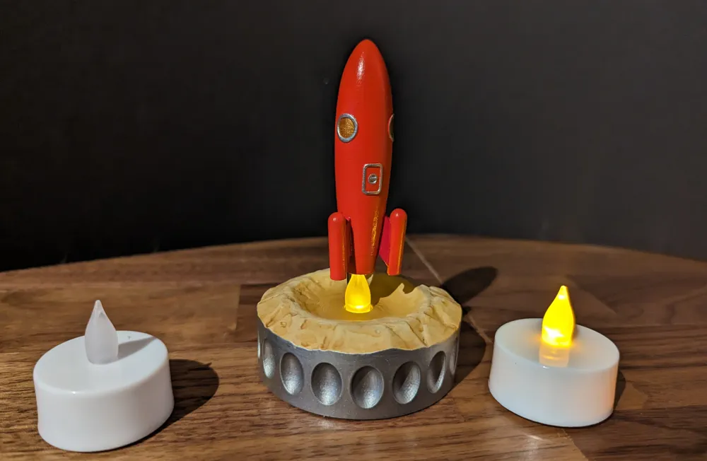 Blast Off! The electric tea light rocket by DrKronos MakerWorld ...