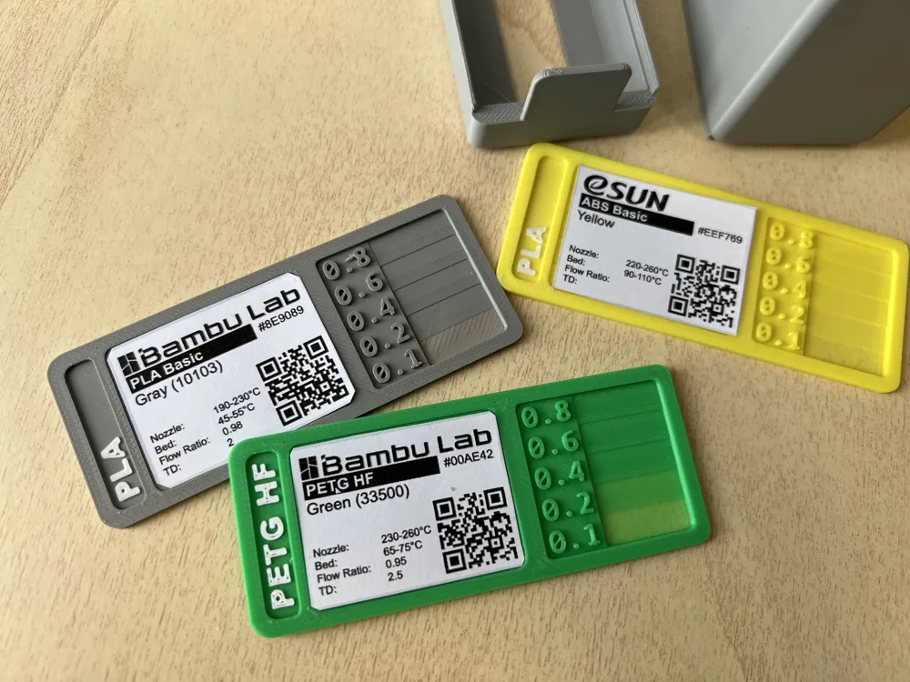 Filament Sample Card - Free 3D Print Model - MakerWorld