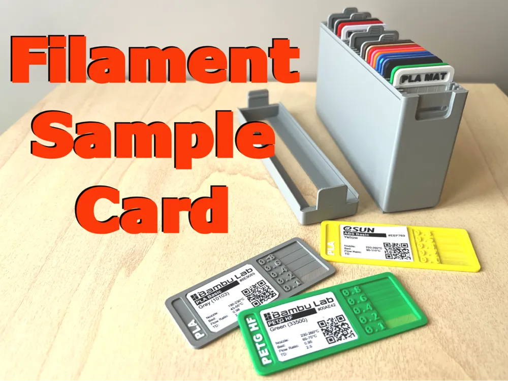 Filament Sample Card - Free 3D Print Model - MakerWorld