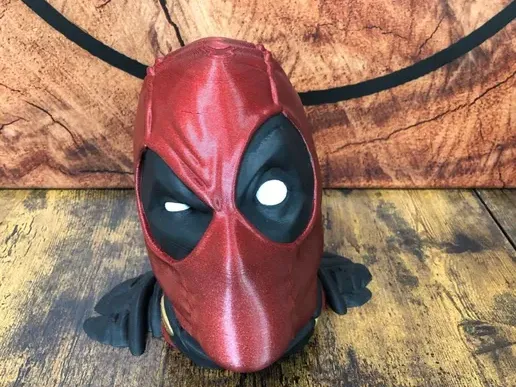 Deadpool comic version mask by chillcreator MakerWorld: Download Free ...