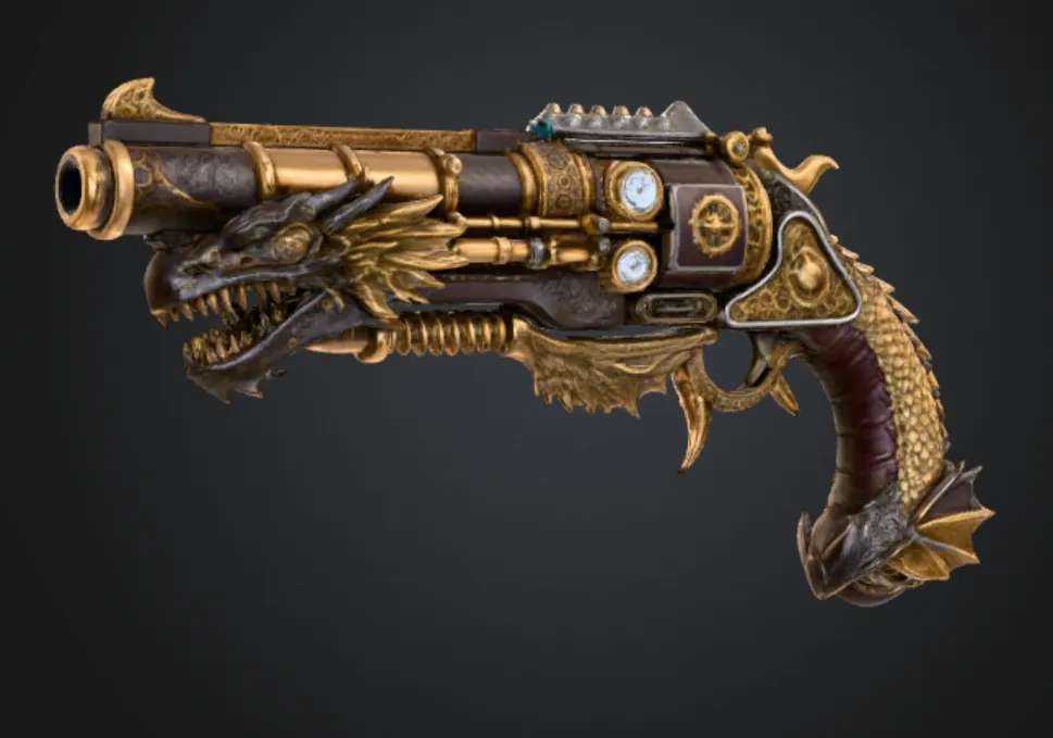 Steampunk Drachenrevolver von Lukarikov MakerWorld: Kostenlose 3D ...