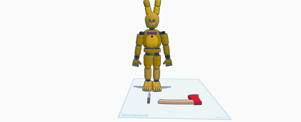 Action Figure di Springbonnie - Modello di stampa 3D gratuito - MakerWorld