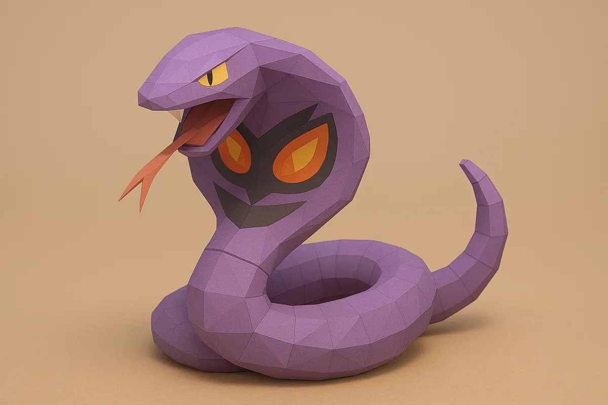 #024 Arbok – Low Poly Pokémon by ProjectPokemon MakerWorld: Download ...