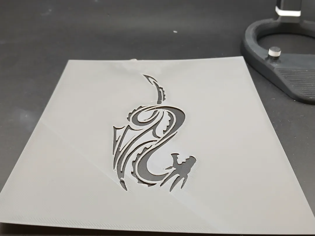 stencil dragon by Nael_3D MakerWorld: Download Free 3D Models