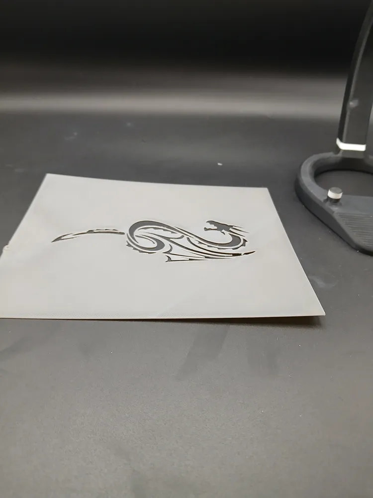 stencil dragon by Nael_3D MakerWorld: Download Free 3D Models