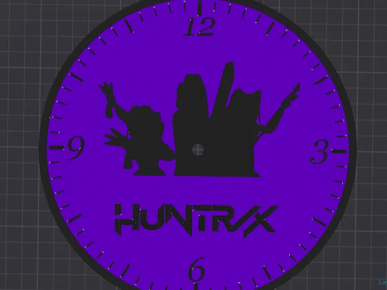 KPOP Demon Hunters Wall Clock by shipettos MakerWorld: Download Free 3D ...