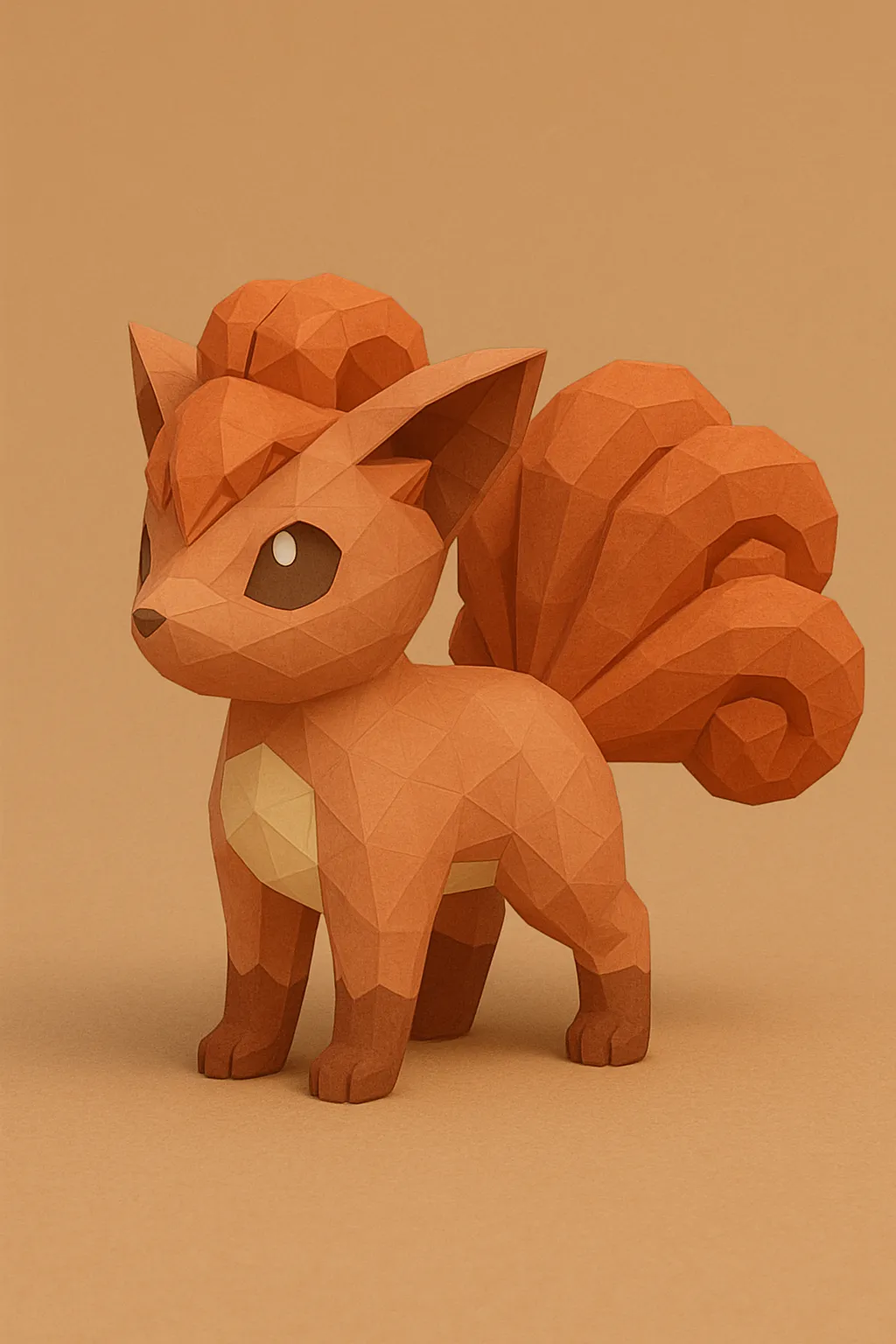 #037 Vulpix – Low Poly Pokémon - Free 3D Print Model - MakerWorld