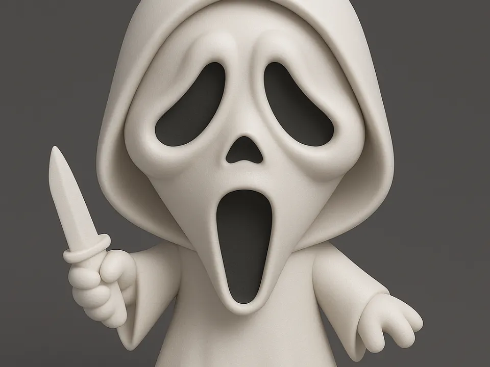 GhostFace Halloween - Free 3D Print Model - MakerWorld
